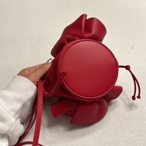 Magda Butrym | Bags | Nwot Magda Butrym Iconic Micro Red Leather Bucket ...